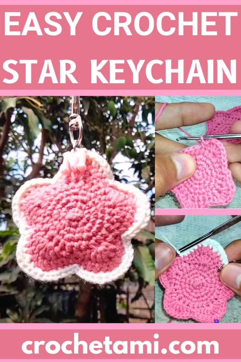 How To Crochet A Beautiful Star Keychain With Easy-to-follow ...