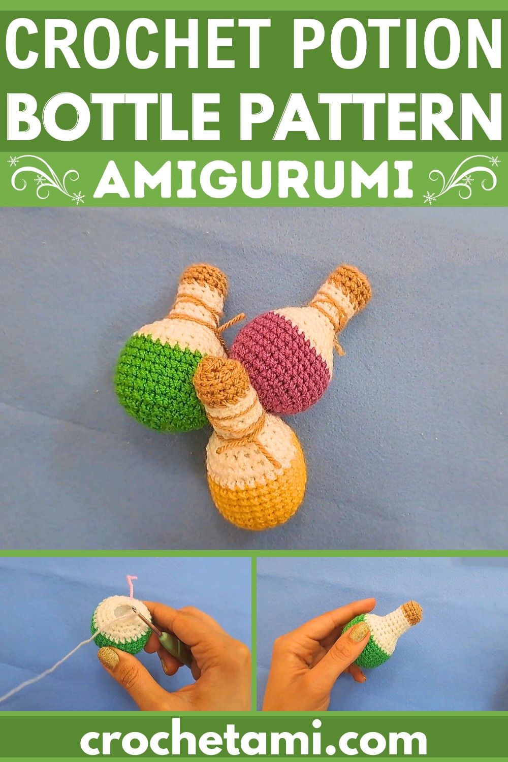 Crochet Mini Potion Bottle – Fun, Stylish, and Functional - Crochet Ami
