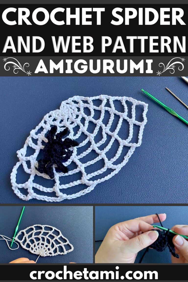 Crochet a Durable Spider and Web for Halloween Decor - Crochet Ami