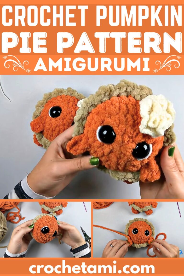 Learn to Crochet a Realistic and Adorable Pumpkin Pie - Crochet Ami