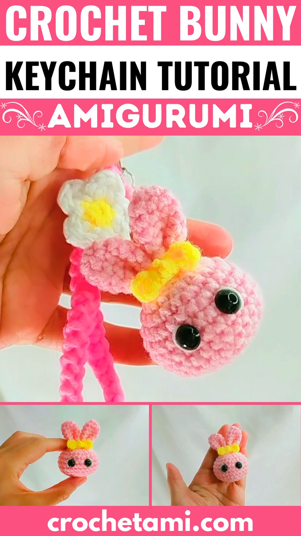 Crochet Bunny Keychain Tutorial – Easy and Fun to Make - Crochet Ami