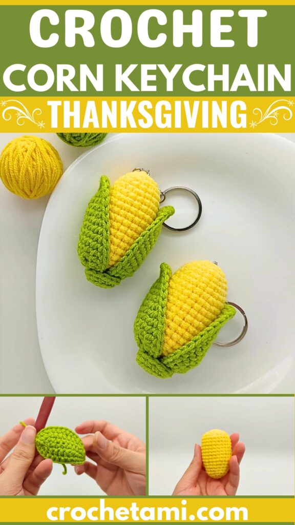 Crochet Corn Keychain Tutorial for a Stylish, Fun Accessory - Crochet Ami