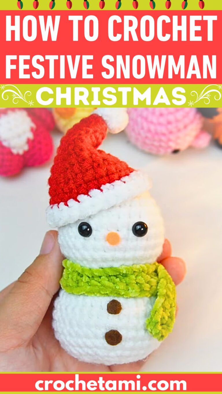 Festive Crochet Snowman Tutorial for Handmade Winter Decoration ...