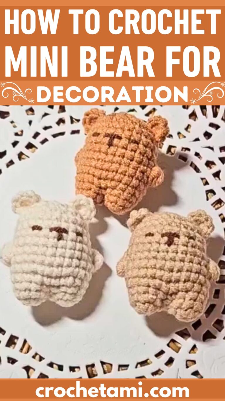 Handmade Crochet Mini Bear for Gifting or Decor - Crochet Ami