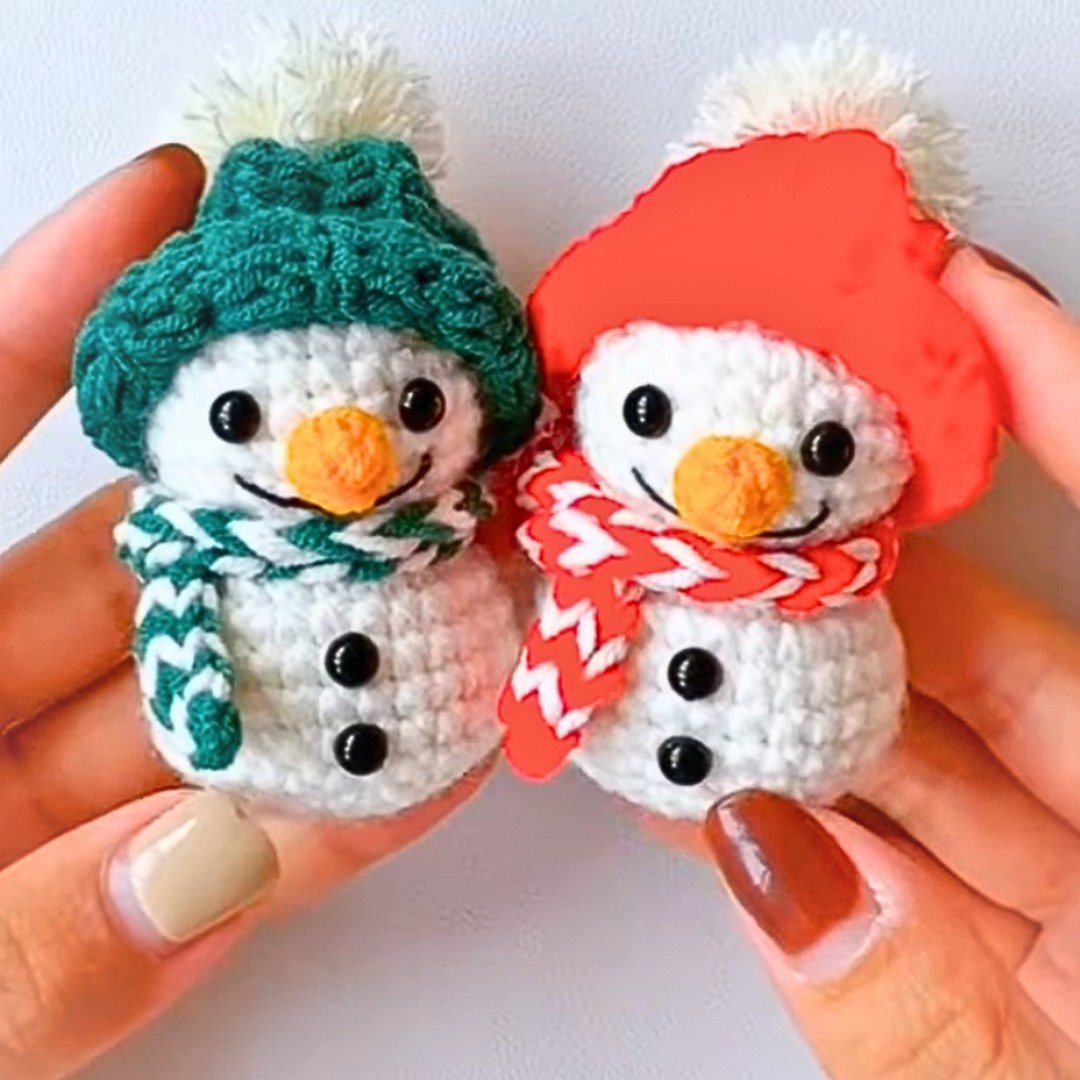 How To Crochet An Adorable Snowman Perfect For Holiday Décor, Gifts ...